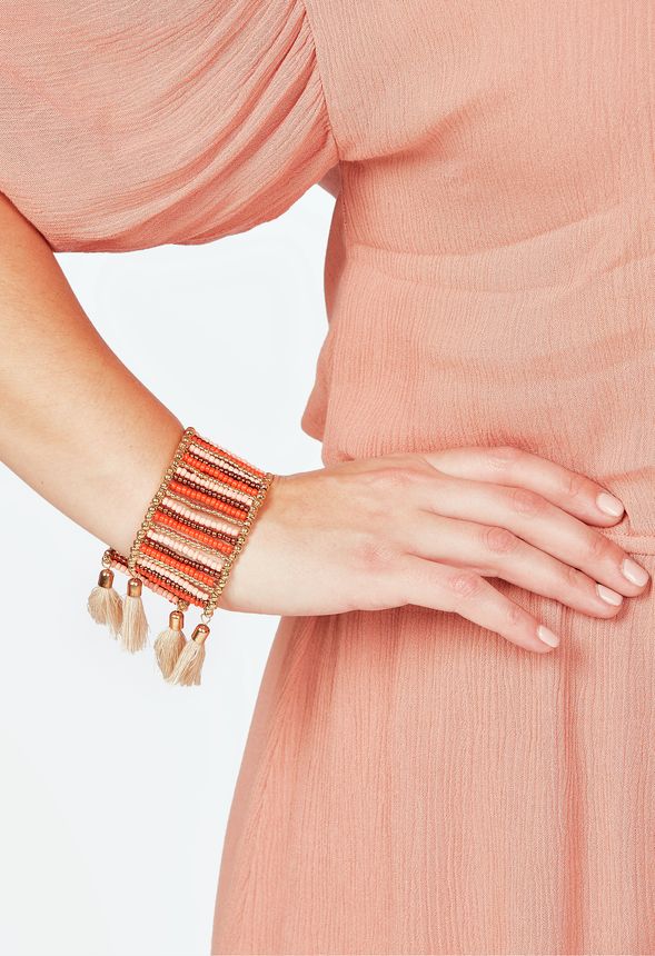 Bijoux Bead Down en Rose multi - Livraison gratuite sur JustFab